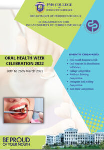 Oral health week celebration 2022 - PMS Dental College