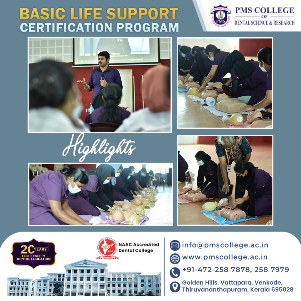 Basic Life Support - Certification program - PMS Dental College
