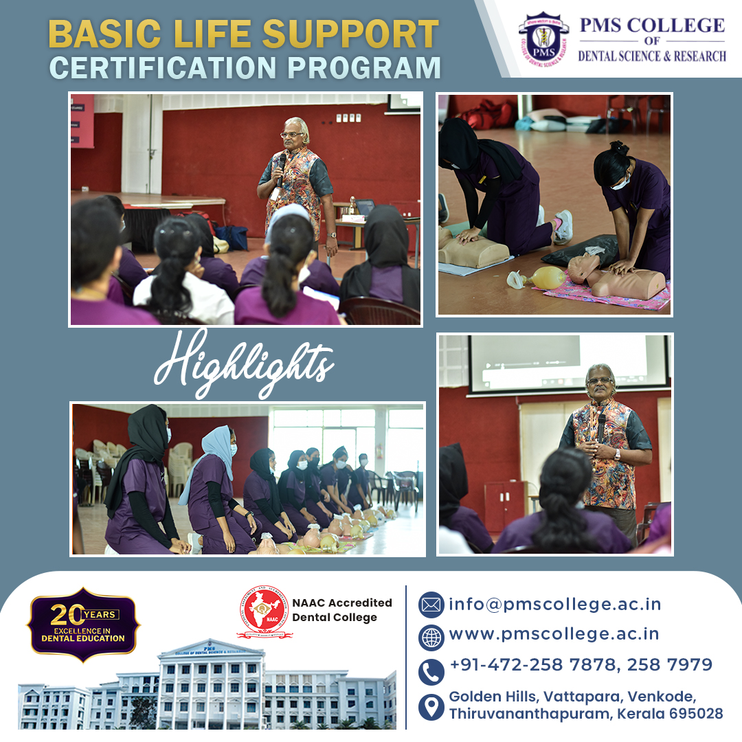 Basic Life Support - Certification program - PMS Dental College