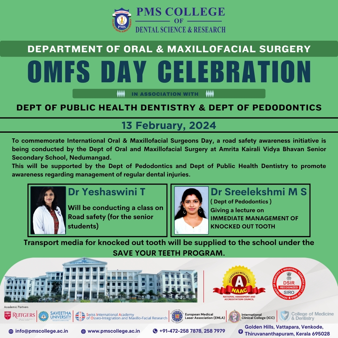 International Oral & Maxillofacial Day Celebration - PMS Dental College