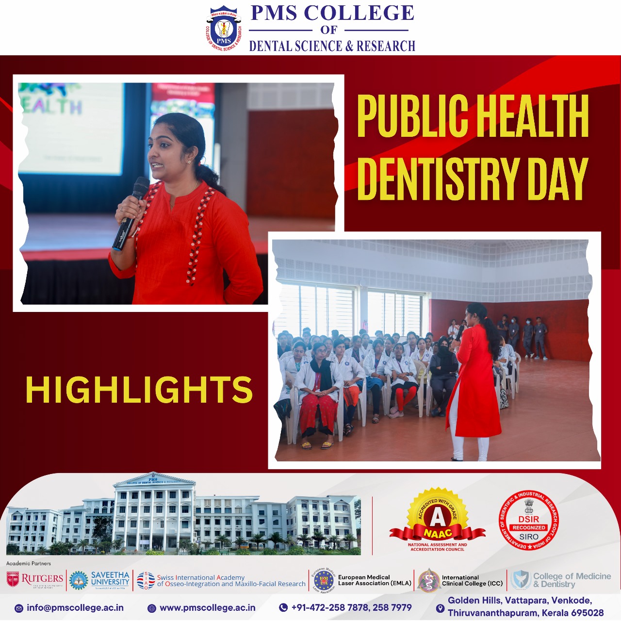 PUBLIC HEALTH DENTISTRY DAY - PMS Dental College