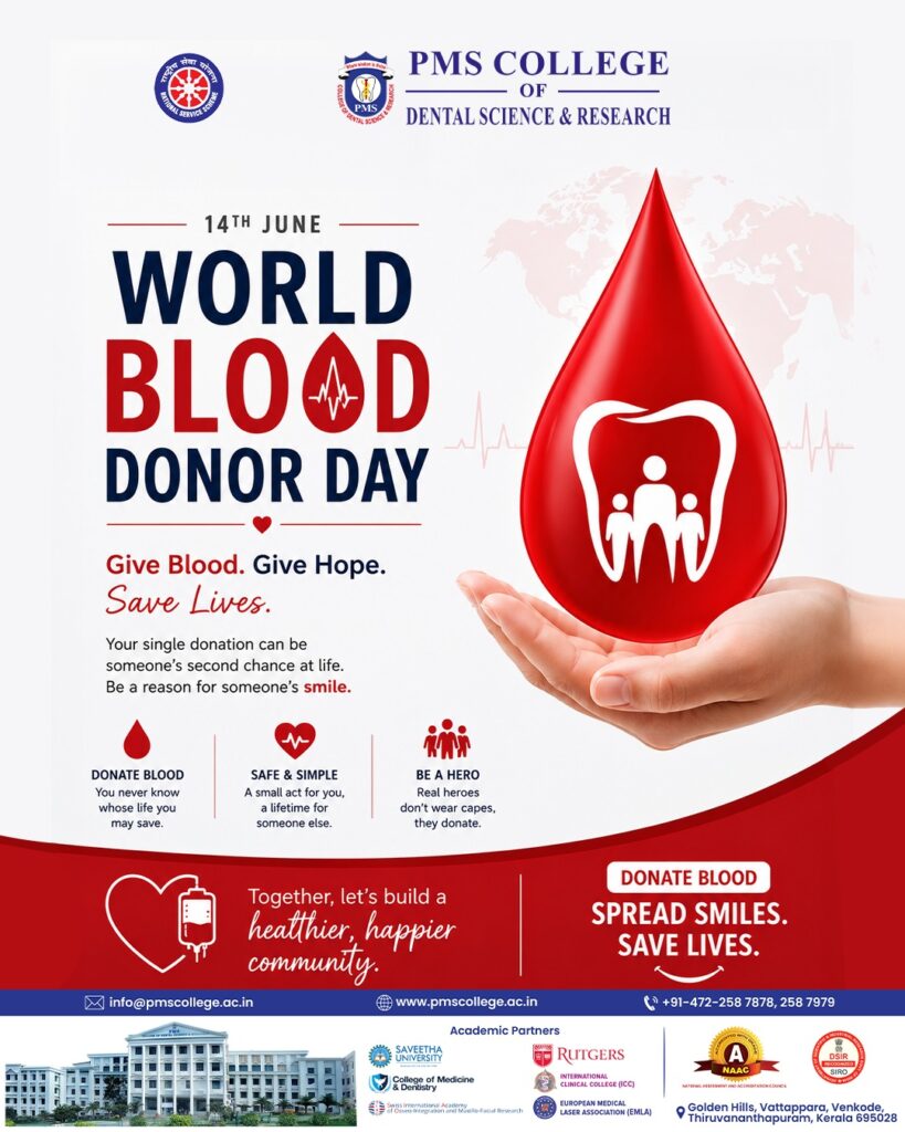 World Blood Donor Day 2026 - PMS Dental College
